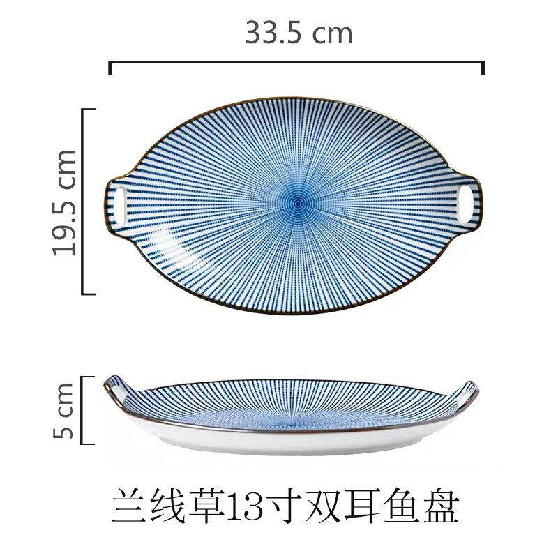 Miss Odd Deep Fish Plate Oval Home Nordic Steamed ... – Grandado