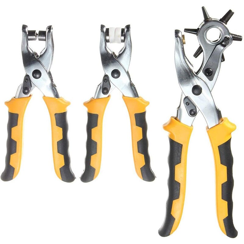 Revolving Lederen Riem Perforator Tang, Instelling... – Vicedeal