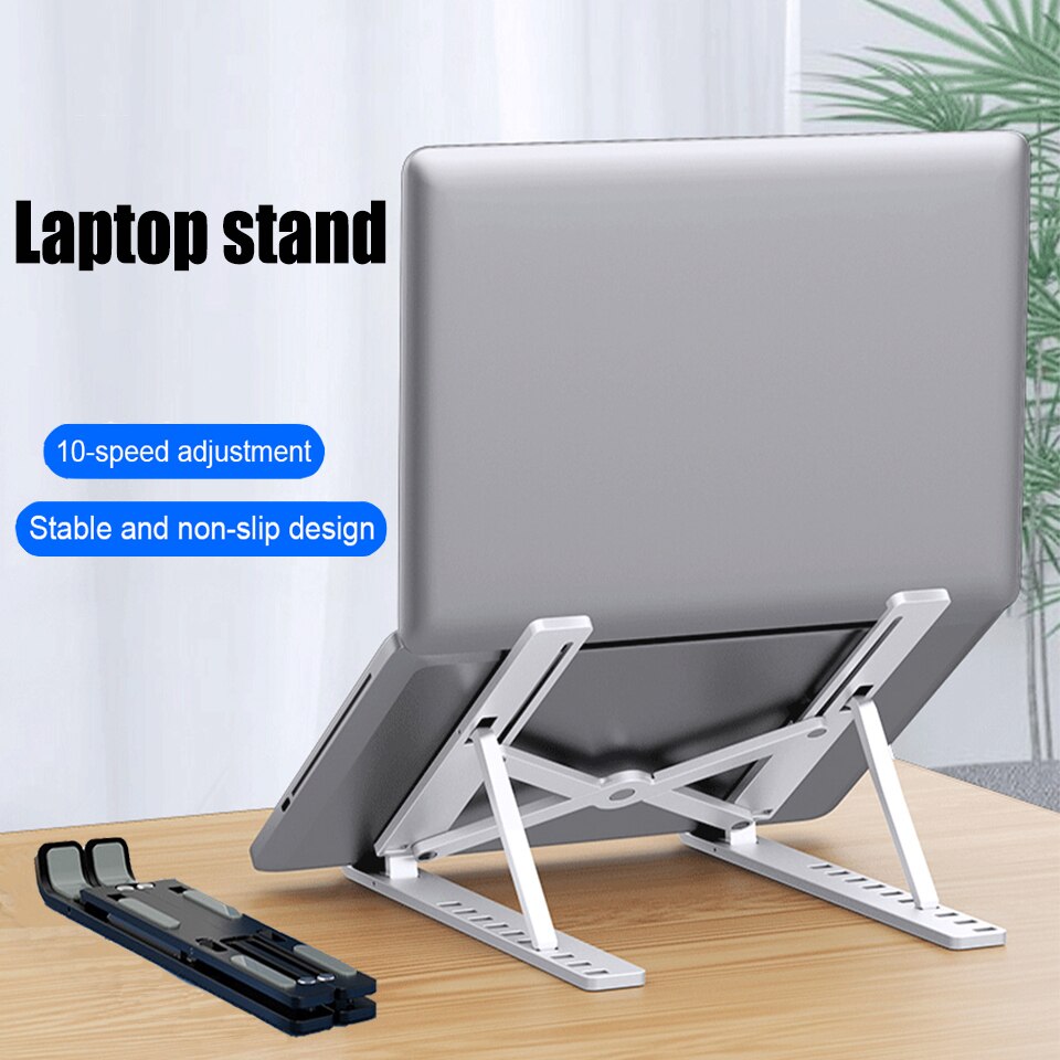 10 Gear Adjustment Portable Laptop Stand Support B... – Vicedeal