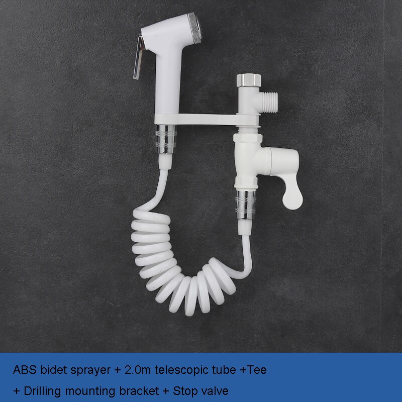 Kylpyhuoneen bideesuihku abs wc -vesihana valkoine... – Grandado