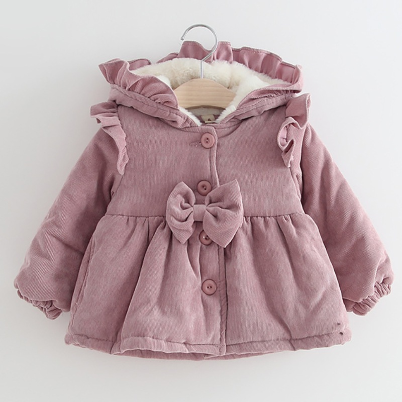 Winter Baby Girls Warm Coat Infant Kids Hooded Jac... – Grandado