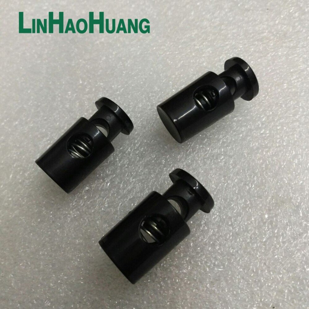 50pcs/Lot Black Plastic Round Ball Cord Lock Toggl... – Grandado