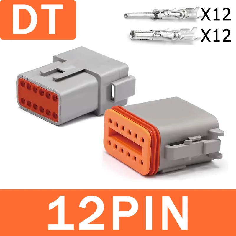 DT Waterproof Connector 2 Position Male Plug Femal... – Grandado