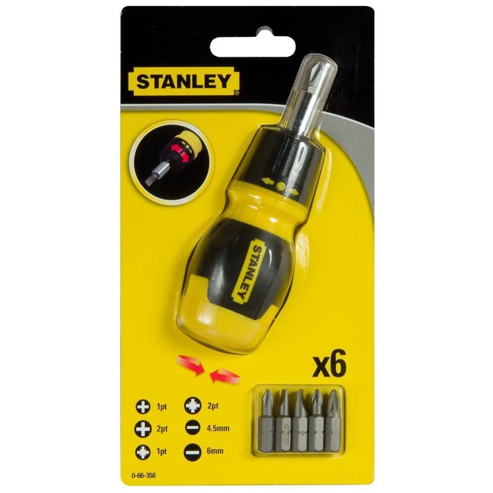 Stanley ST066358 Stubby Screwdriver Set, 6 Piece R... – Vicedeal