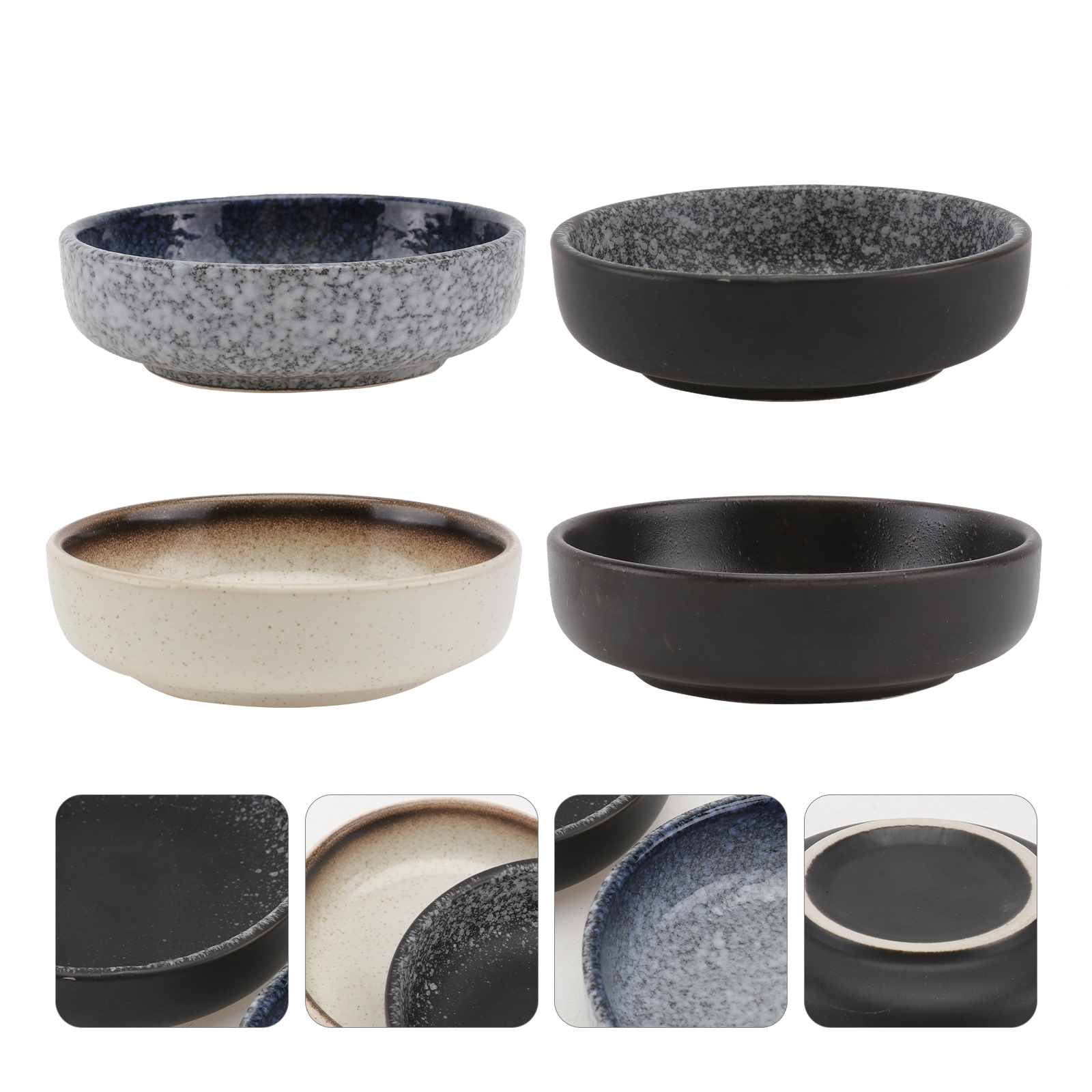4pcs Ceramic Seasoning Dishes Multifunctional Smal... – Vicedeal