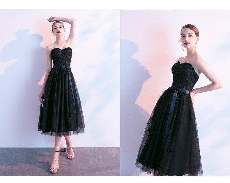 Wedding Dress Simple Tube Top Bridesmaid Dress Lac... – Vicedeal