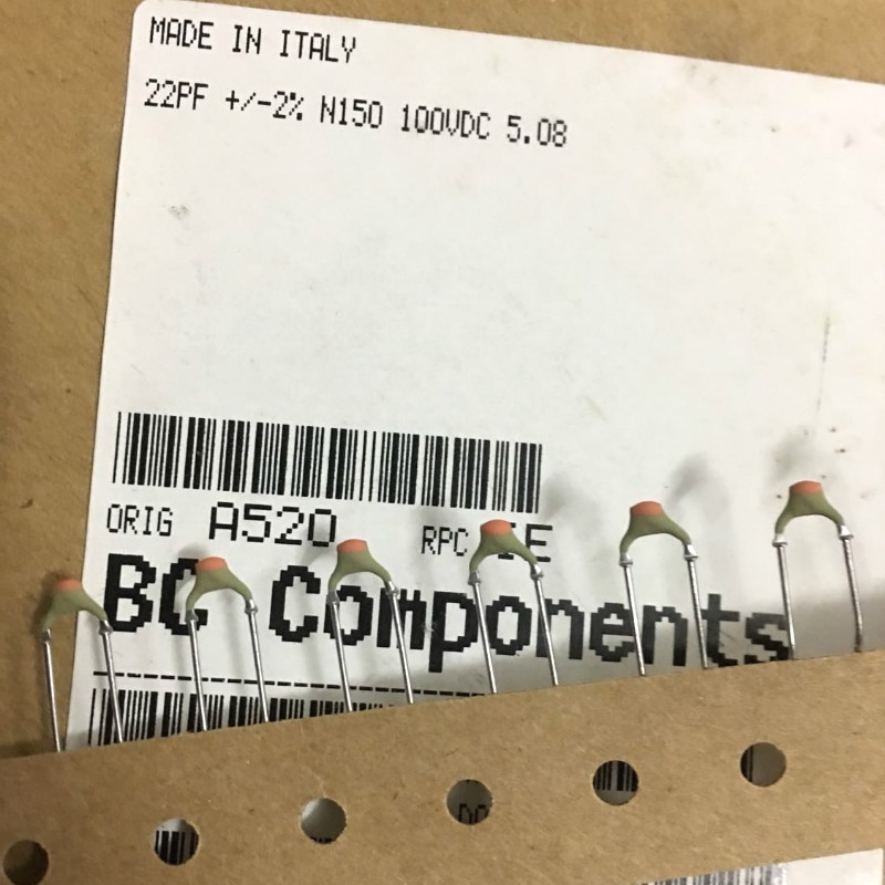 20 Pcs Italië Bc 100v22PF 2% P5mm Zilveren Film Ke... – Grandado