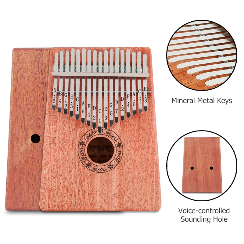17 Key Kalimba Finger Thumb Piano Musical Instrume... – Vicedeal