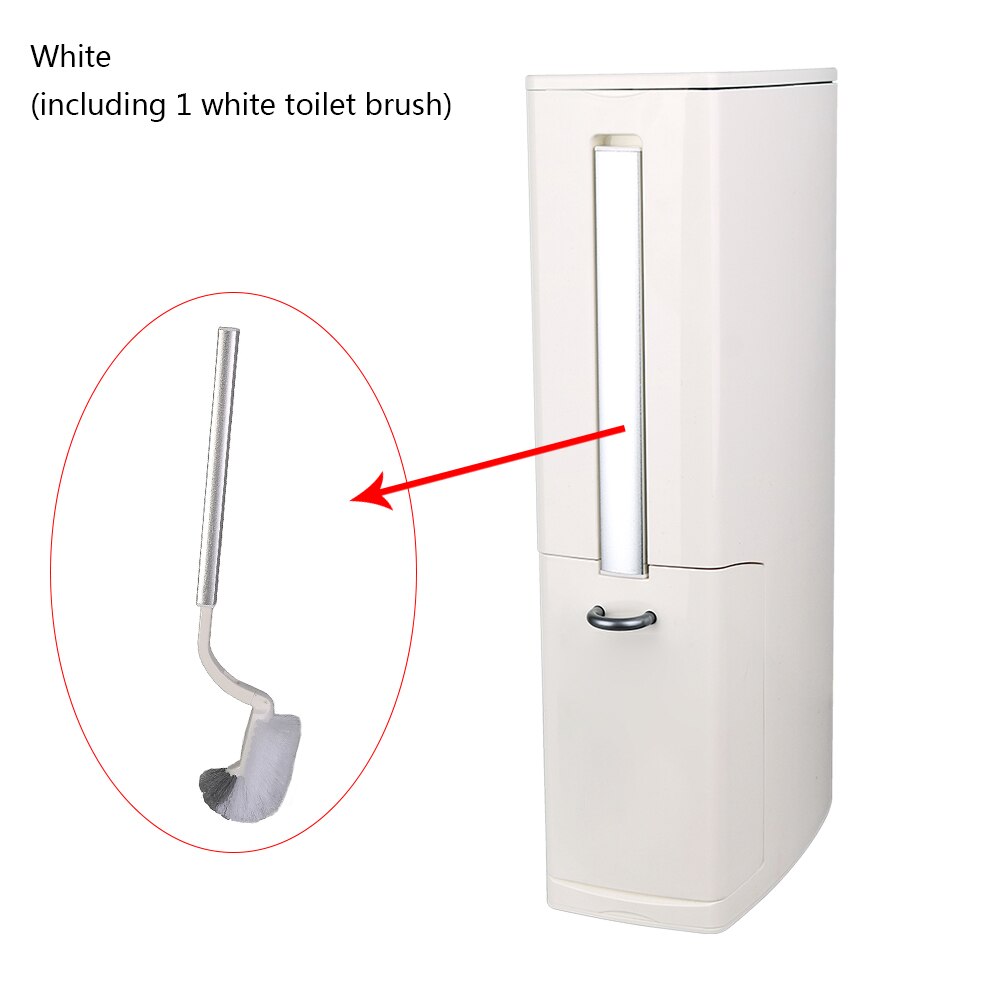 3 in 1 Narrow Plastic Trash Can Set with Toilet Br... – Vicedeal