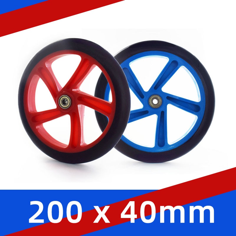 20cm blå store hjul scooter hjul holdbare 20 cmx 4... – Grandado