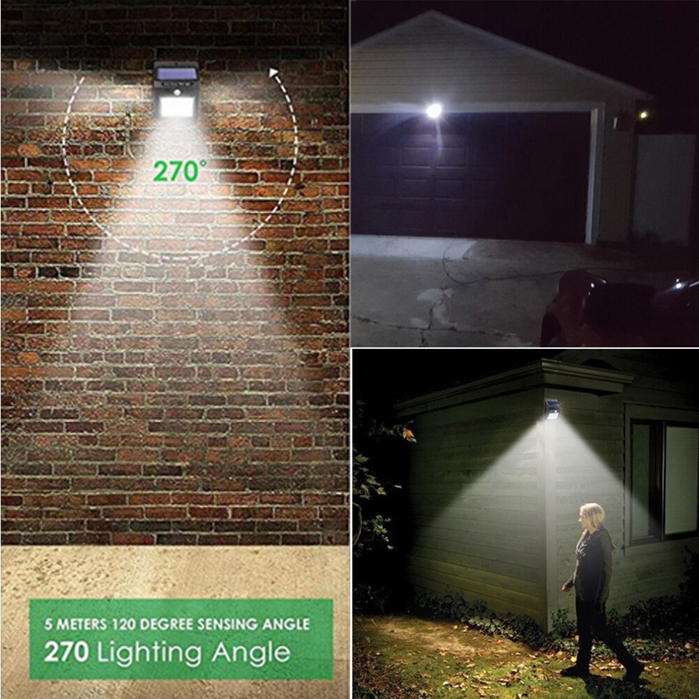 3 Sided Solar Powered Street Light with Motion Sen... – Vicedeal