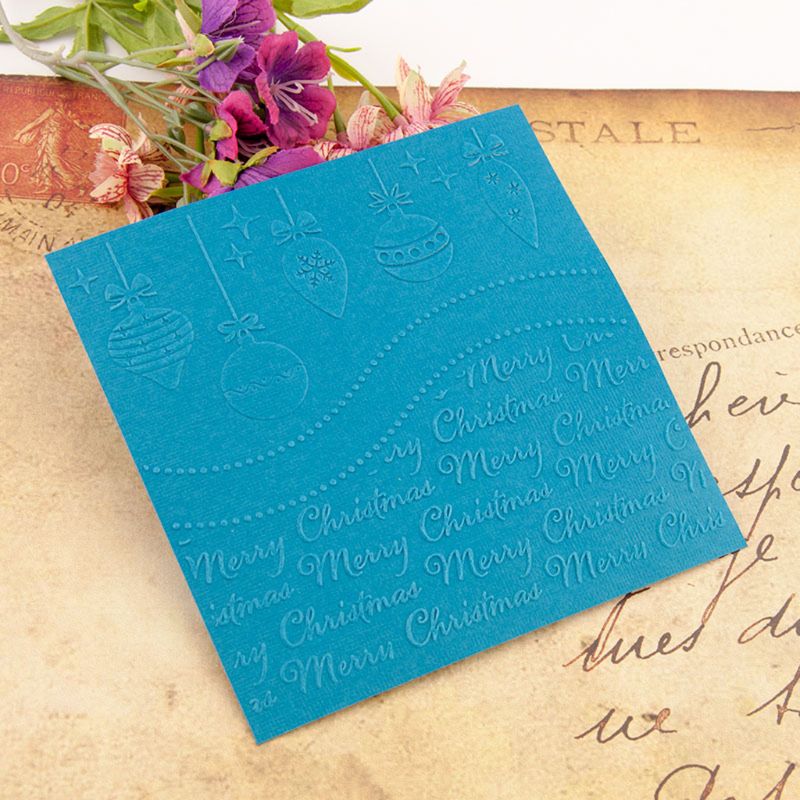 Merry Christmas Plastic Embossing Folder Template ... – Grandado