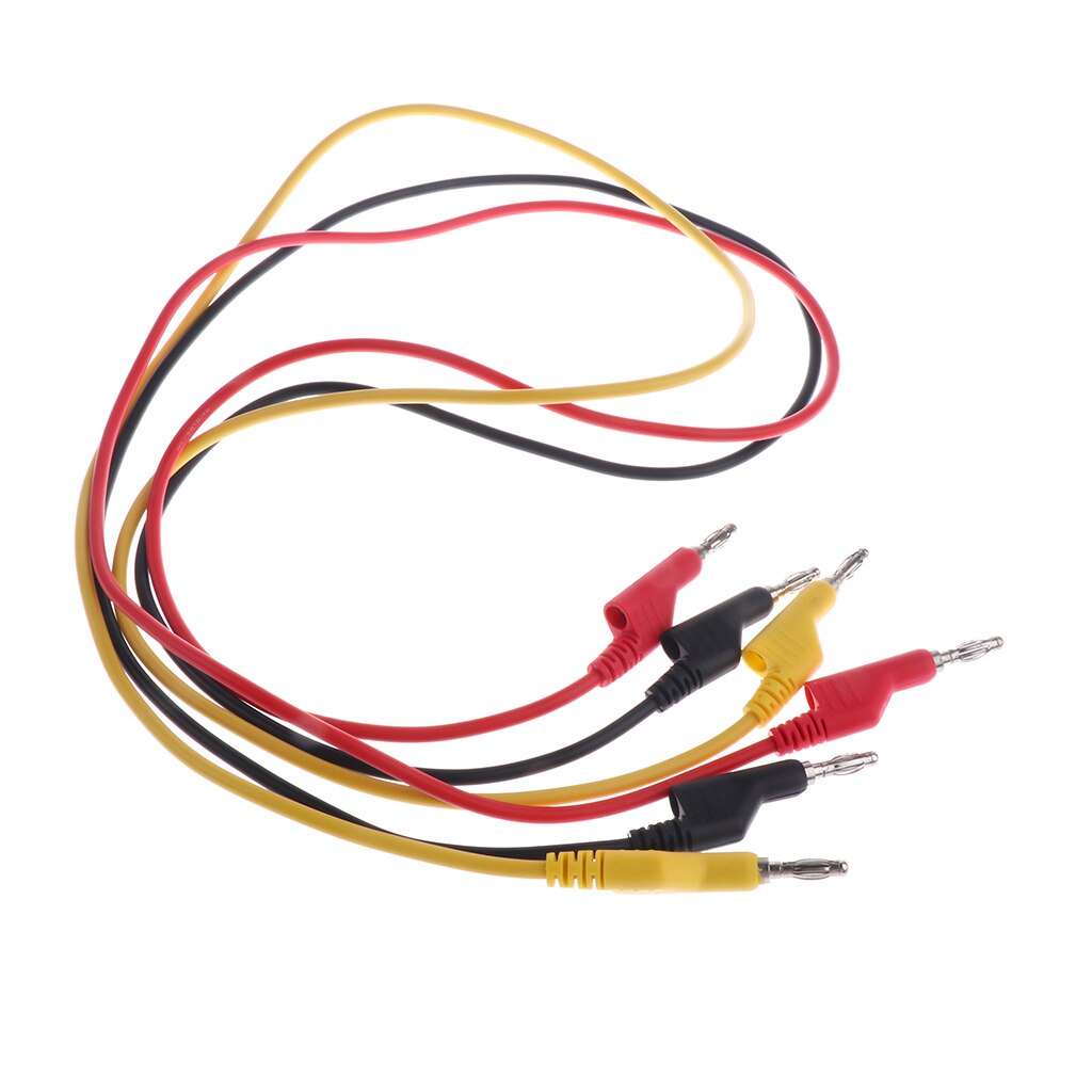 3 Pieces 4mm Stackable Banana to Banana Male Plug ... – Vicedeal