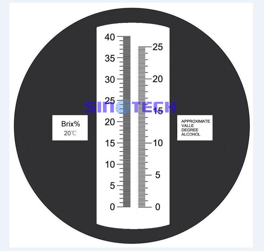 ATC Brix & Alcohol 0-25% VOL wijn Refractometer RH... – Grandado