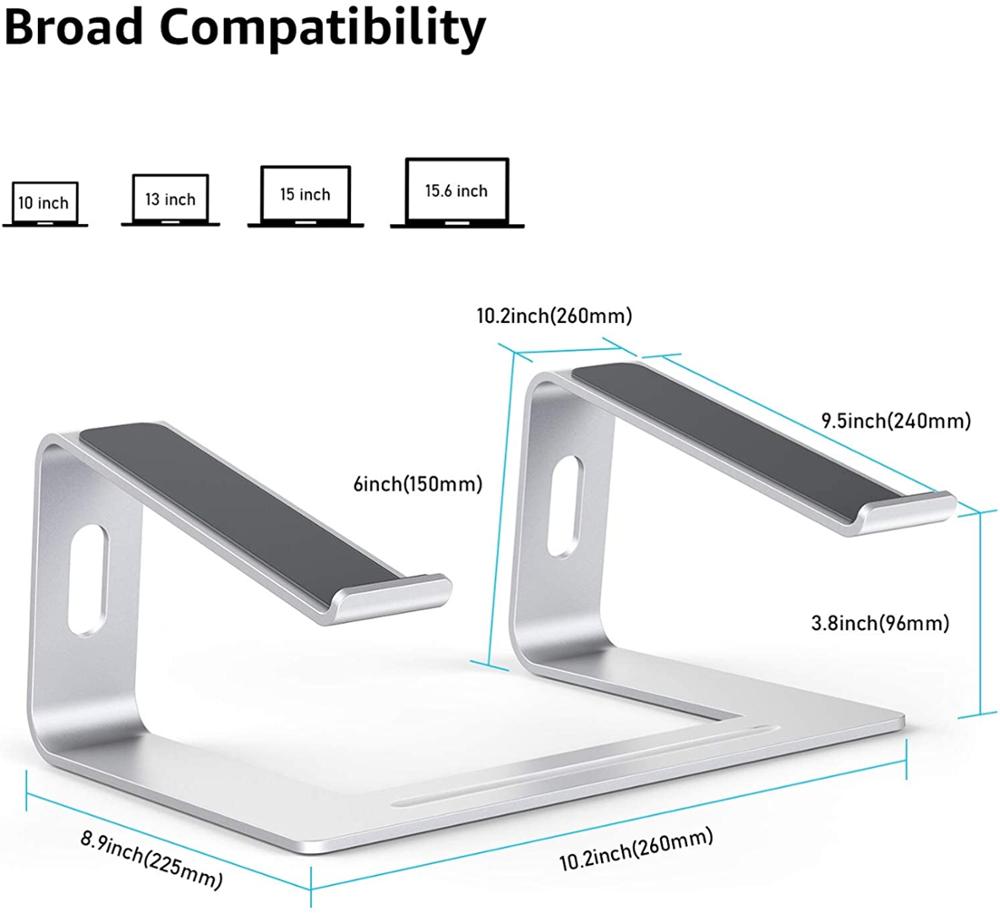 Aluminum Laptop Stand for Desk Compatible with Mac... – Grandado