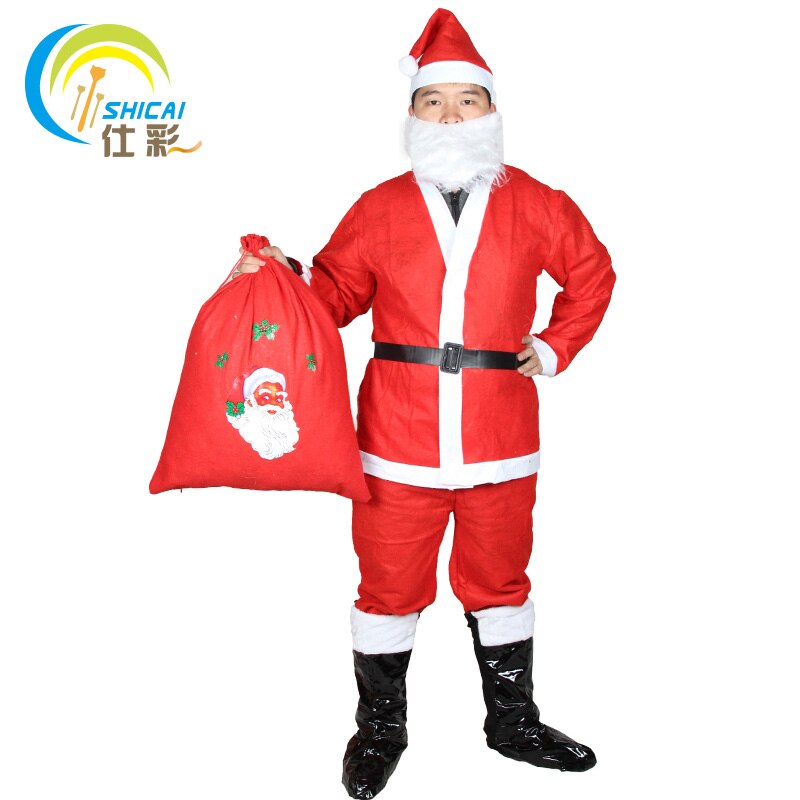 adult men's santa costume Christmas show dress up ... – Grandado