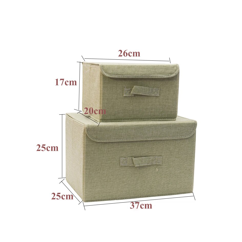 Cotton Fabric Cube Storage Box Cartoon Embroidery ... – Grandado