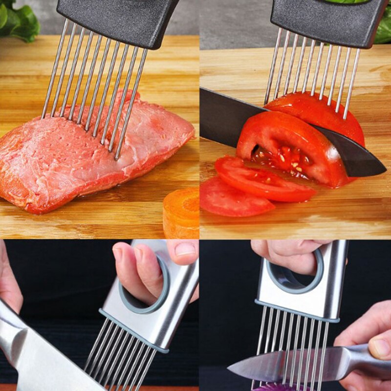 Stainless Steel Onion Cutter Onion Chop Fruit Vege... – Grandado