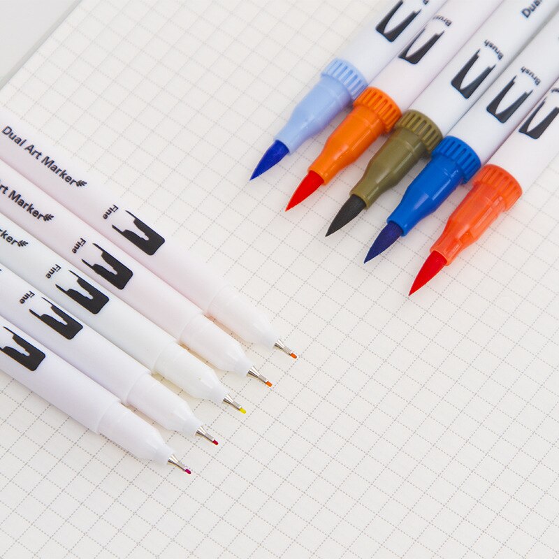 120 Colors Pen Set Kid Brush Marker Pen Drawing Du... – Grandado