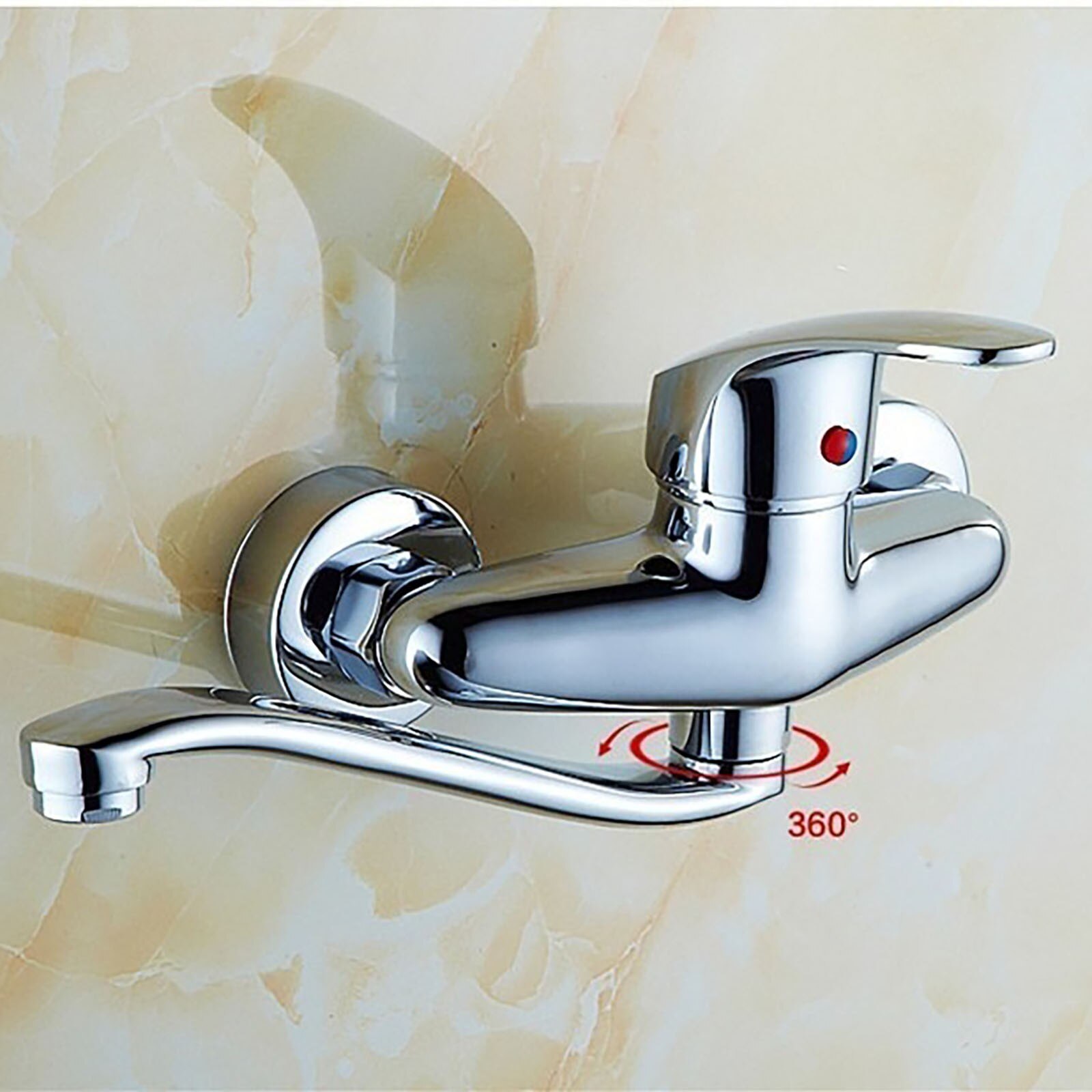 Brass Plating Faucet For Kitchen Sink Wall Mount T... – Grandado