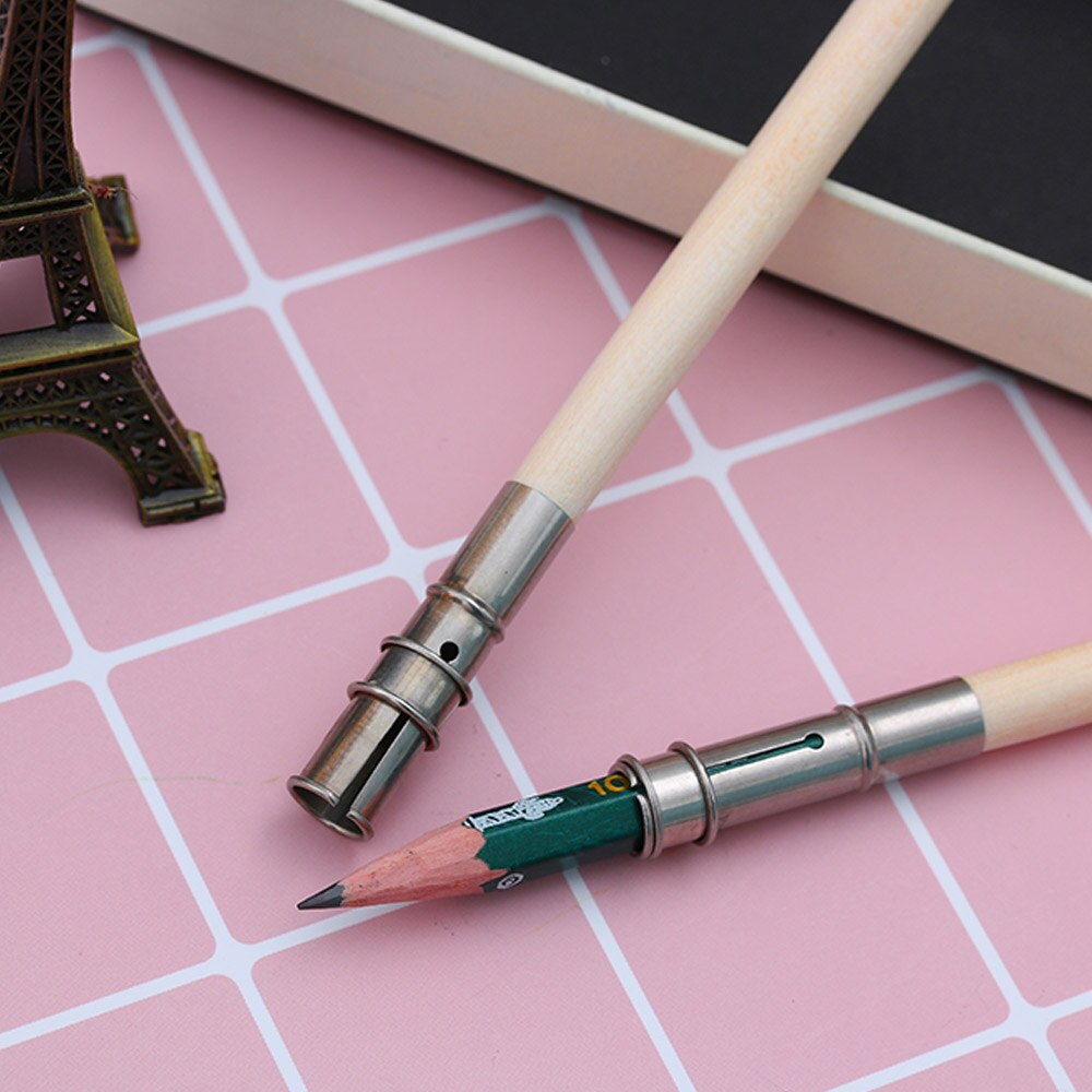 5Pcs/Pack Wooden Pencil Extender Lengthener Adjust... – Grandado