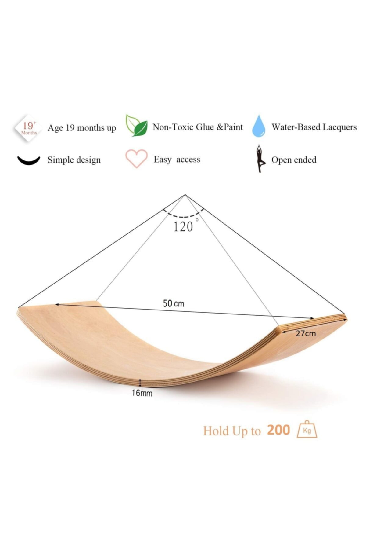 Wooden Balance Board Child Teenage Sport Seesaw Ex... – Grandado