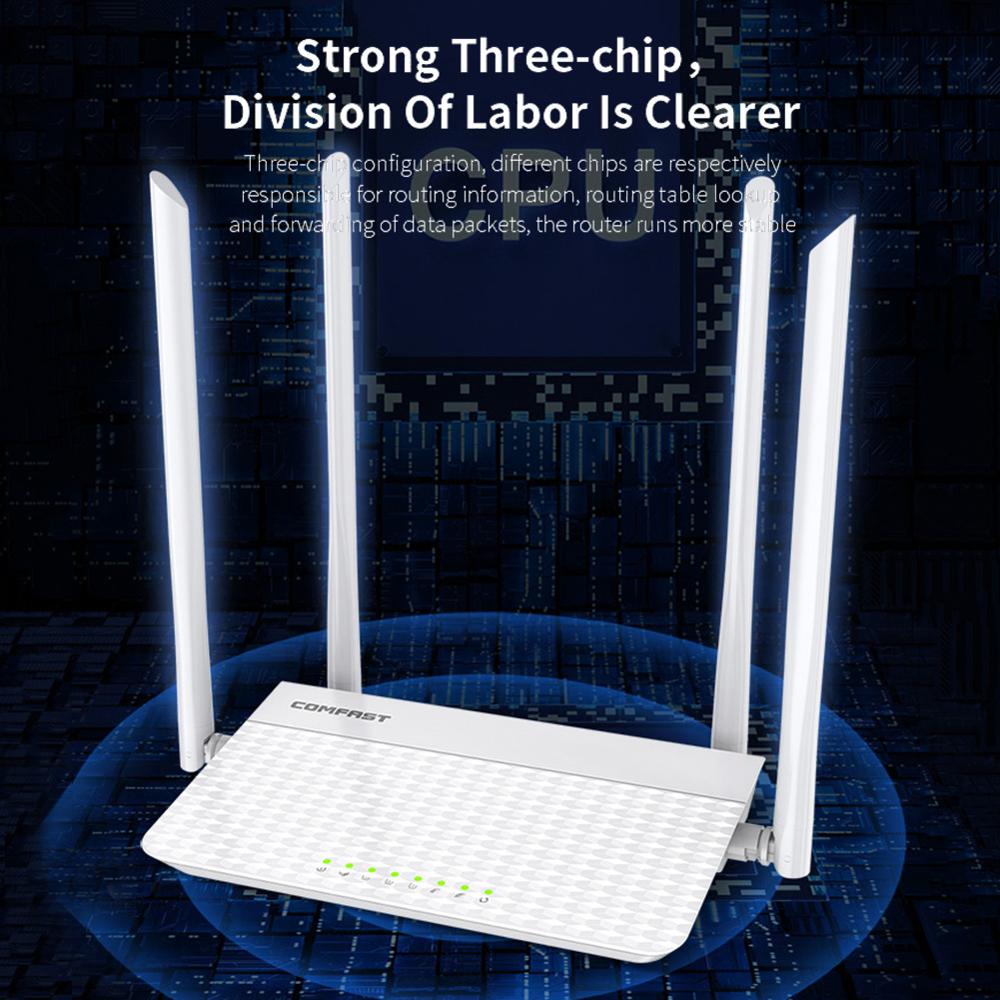 WiFi Router with 4 Antennas Dual-Band AC1200 Gigab... – Grandado