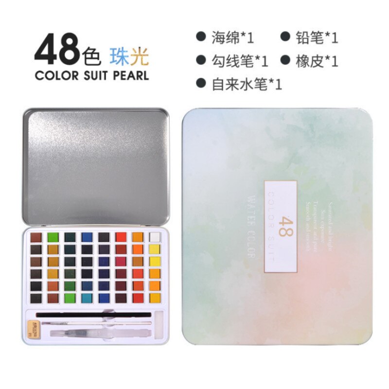 Transparent solid watercolor set beginner sketch w... – Grandado