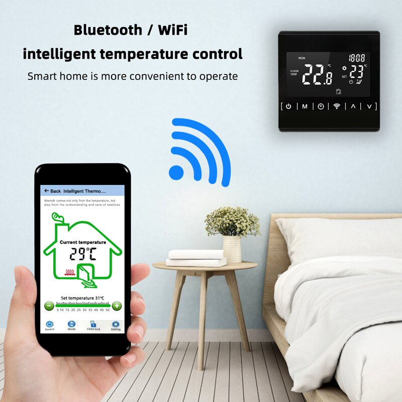WiFi Smart Thermostat Temperature Controller for G... – Grandado