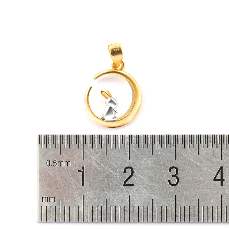 1PCS 14*12*2.8mm 925 sterling Silver cute rabbit p... – Vicedeal