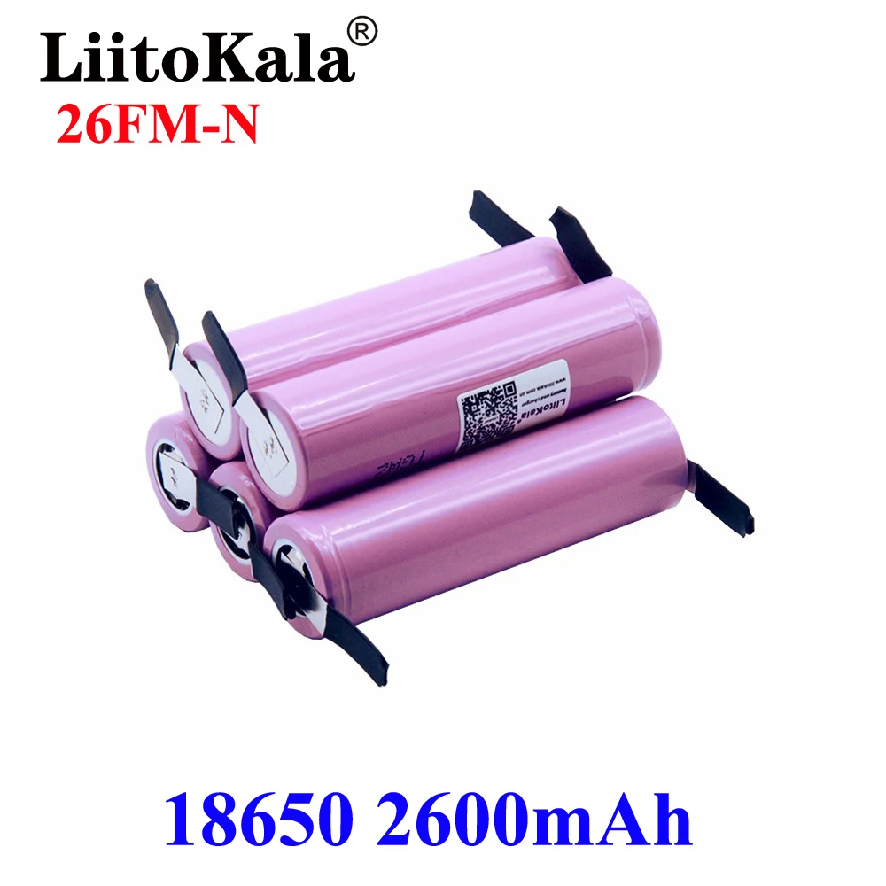 Liitokala 18650 2600 mah lithium-ion genopladeligt... – Vicedeal