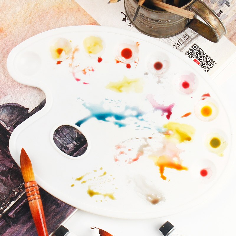 9 Wells Plastic Palet Art Verf Levert Plastic Teke... – Grandado