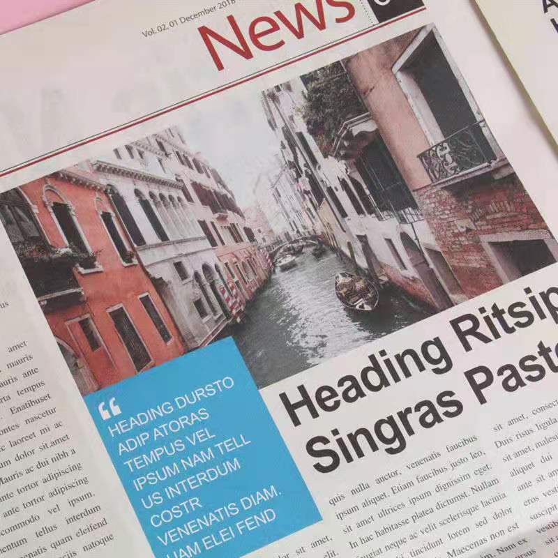 Creatieve Retro Engels Krant Oude Krant Ins Foto P... – Vicedeal