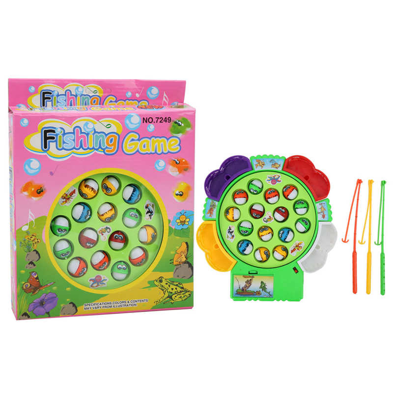 Electric Musical Rotating Fishing Toy Children Boa... – Grandado