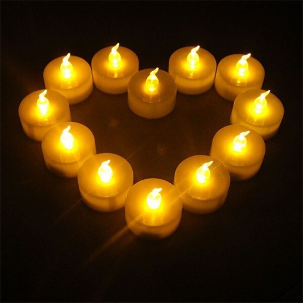 12PCS Mini LED candle small flashing candle For We... – Grandado