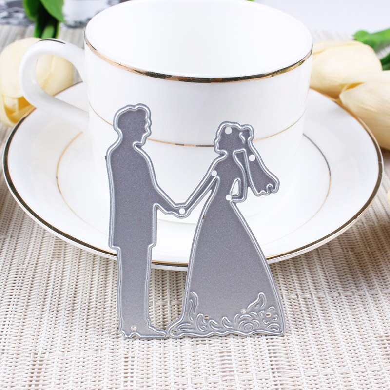 Bride Groom Wedding Couple Metal Cutting Dies for ... – Vicedeal