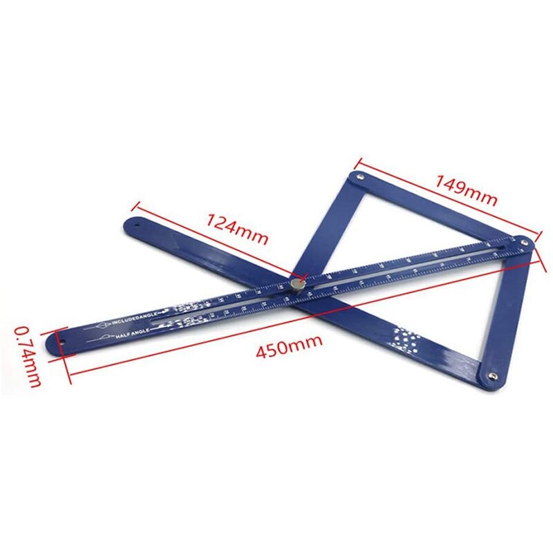 Bevel Corner Protractor Miter Angle Measuring Rule... – Grandado
