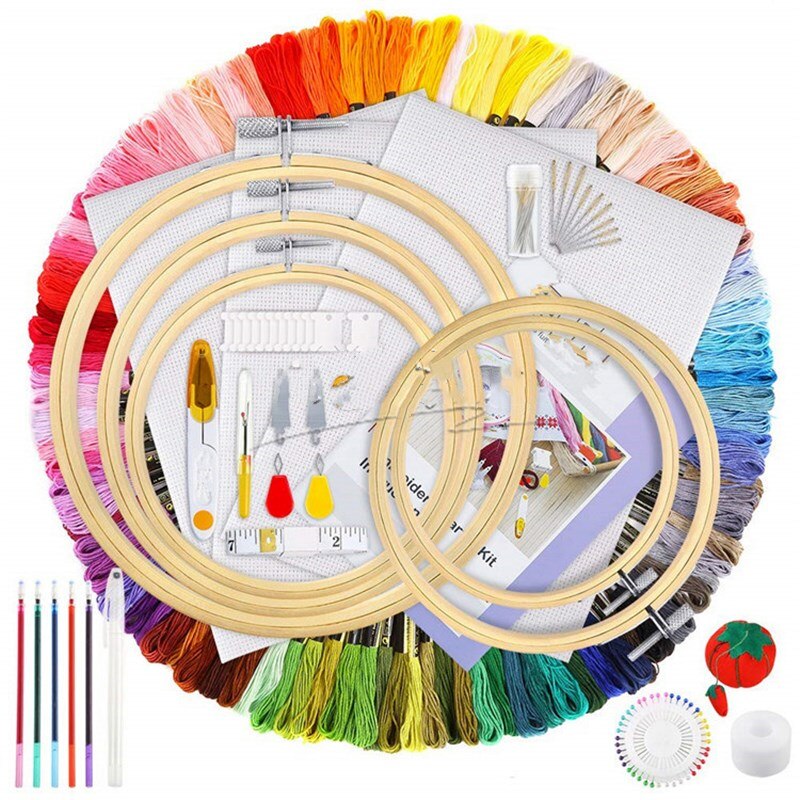 50/100 Colors Cross Stitch Tool Kit, Handmade DIY ... – Vicedeal