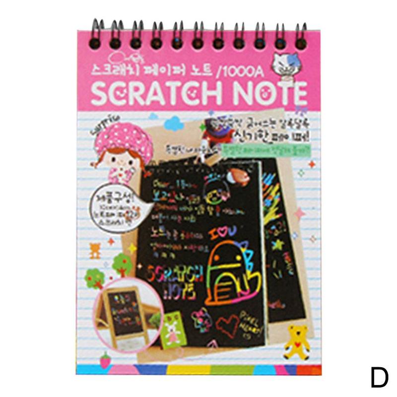 Scratch Book Colorful Dazzle Scratch Note Paper Gr... – Grandado