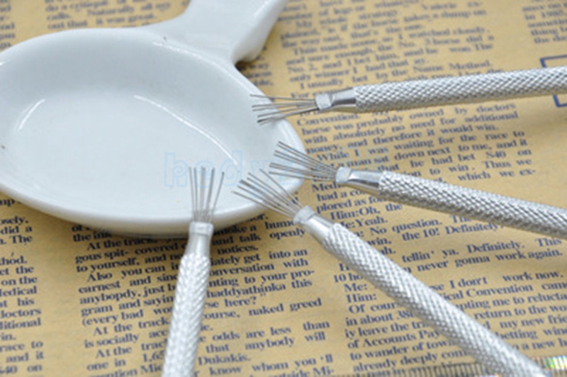 50pcs 7 Pin Feather Wire Texture & Pro Needle Pott... – Vicedeal