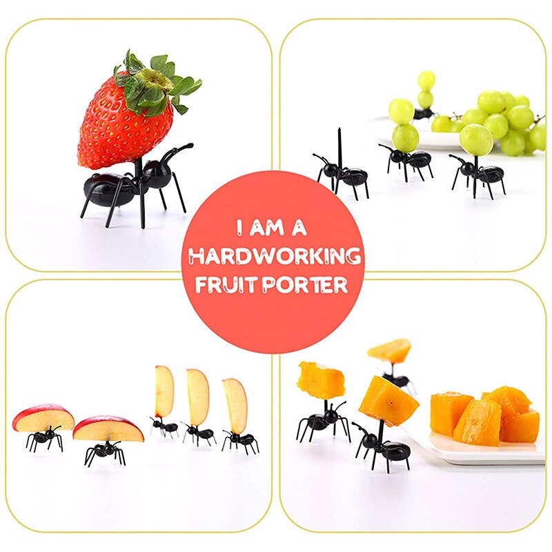 6Pcs Ant Toothpicks Mini Ant Fruit Forks Party Din... – Grandado