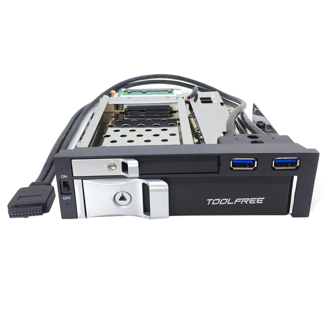 TOOLFREE Optical Dual Bay Tray Less Mobile Rack En... – Grandado