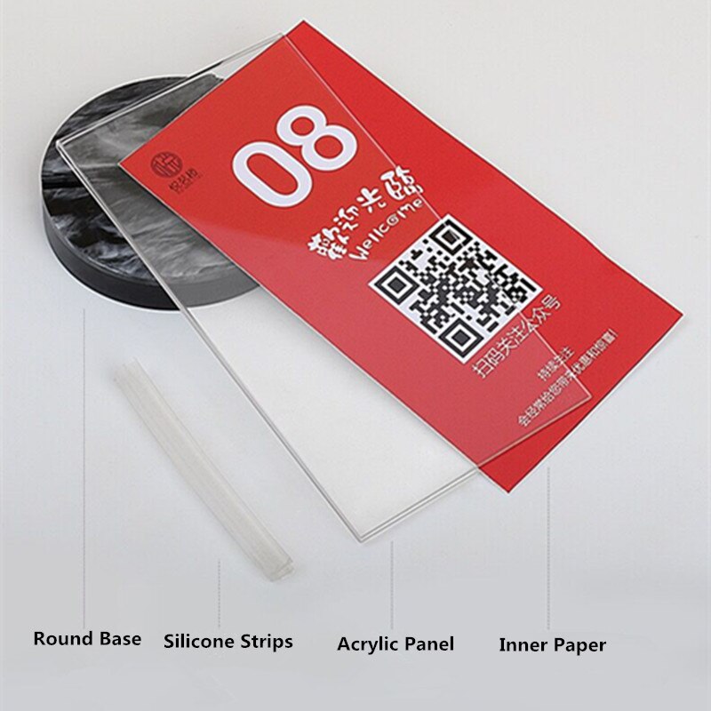 Heldere acryl dubbelzijdige display menu prijslijs... – Vicedeal