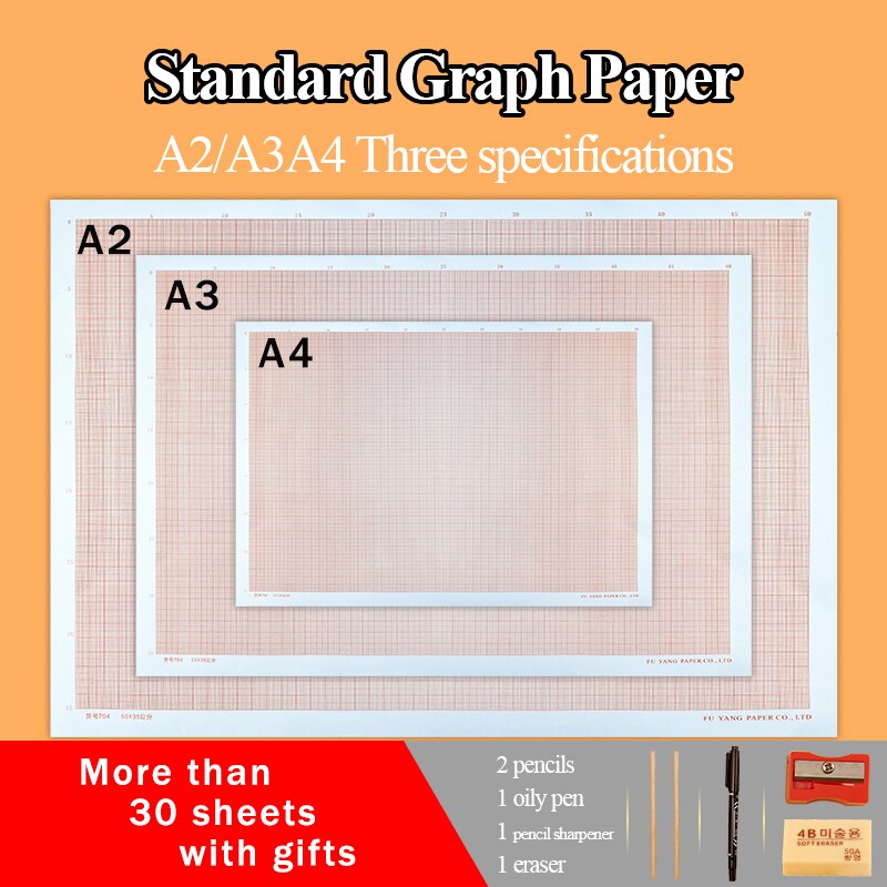 Standard A4/A3/A2 Calculation/Graph/Logarithmic/Co... – Vicedeal