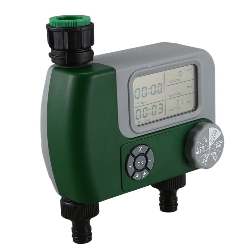Programmable digital hose faucet with 2 outlets ti... – Grandado