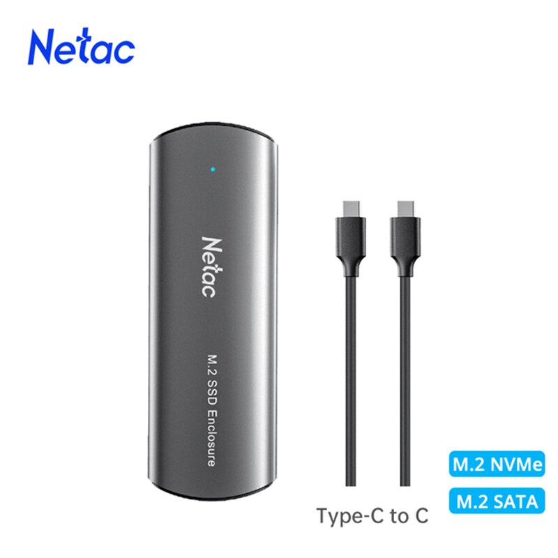 Netac M.2 NVMe SSD Case 10Gbps External Hard Drive... – Vicedeal