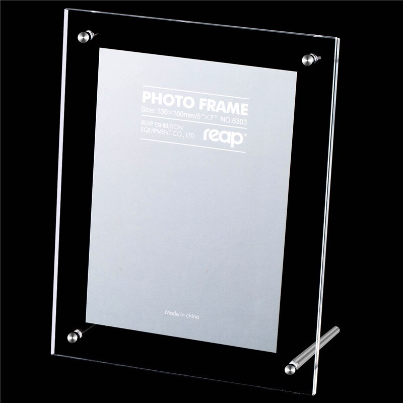 Reap Mills acrylic L-shape desk sign holder card d... – Vicedeal