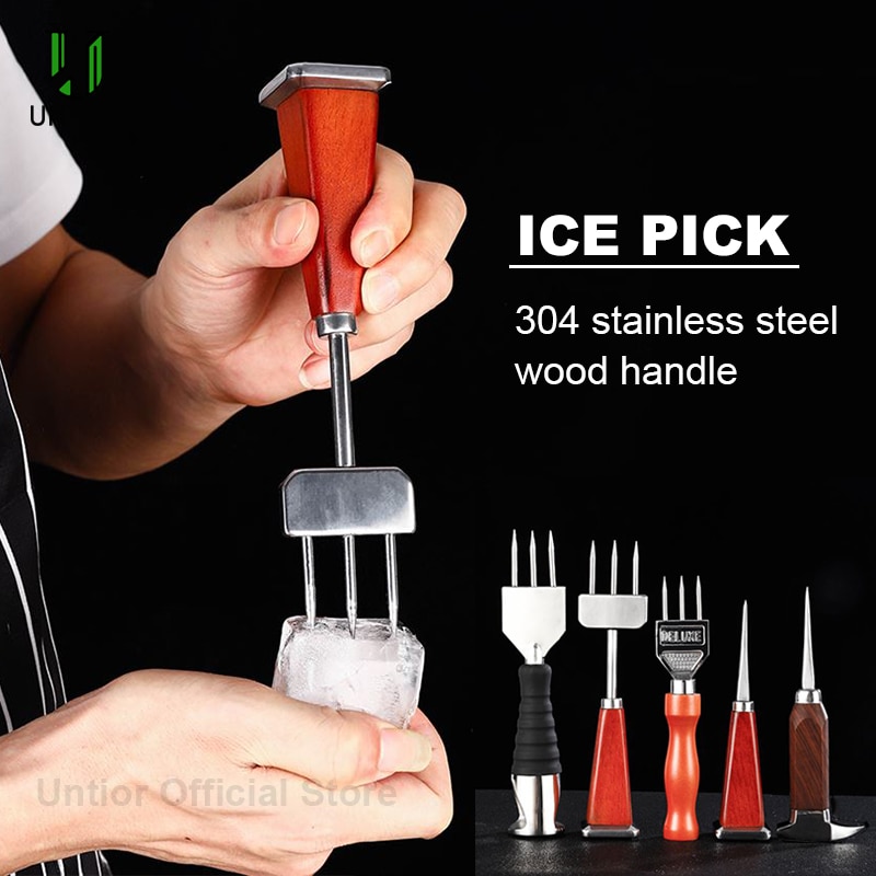 UNTIOR Ice Pick Crusher With Wooden Handle 304 Sta... – Vicedeal