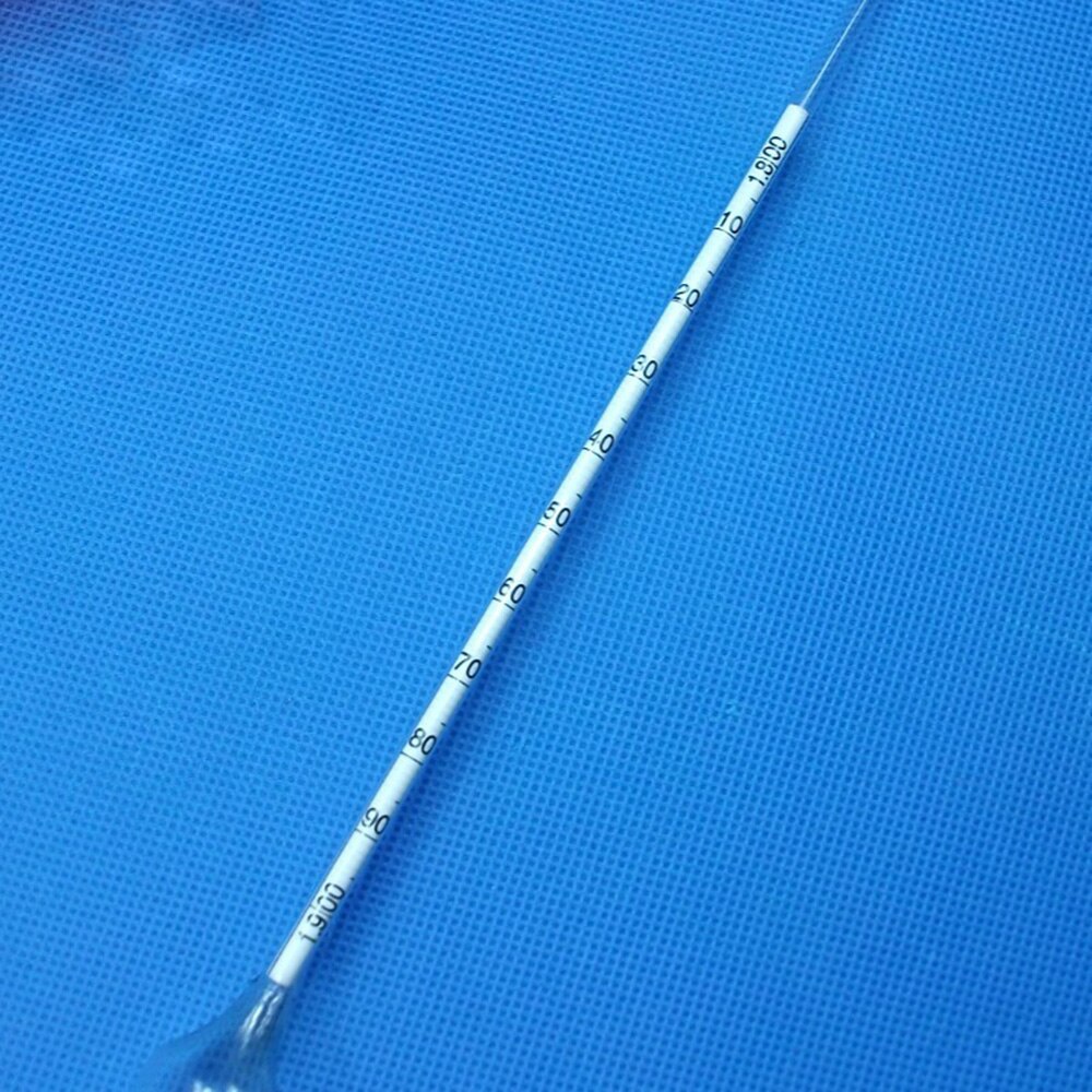 2PCS/lot 1.8-1.9/m3 glass hydrometers chemical lab... – Grandado