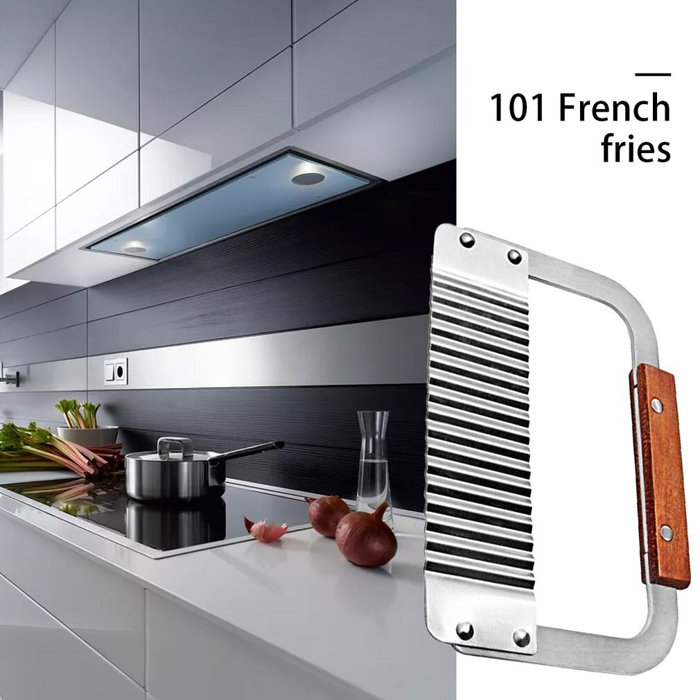 Stainless Steel Wavy Fries Cut Potato Fruit Cutter... – Grandado
